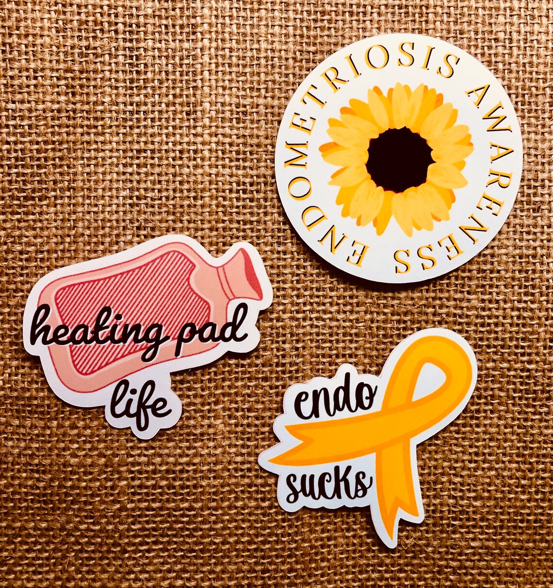 Endometriosis Sticker Pack Endo Sucks Stickers Endo | Etsy