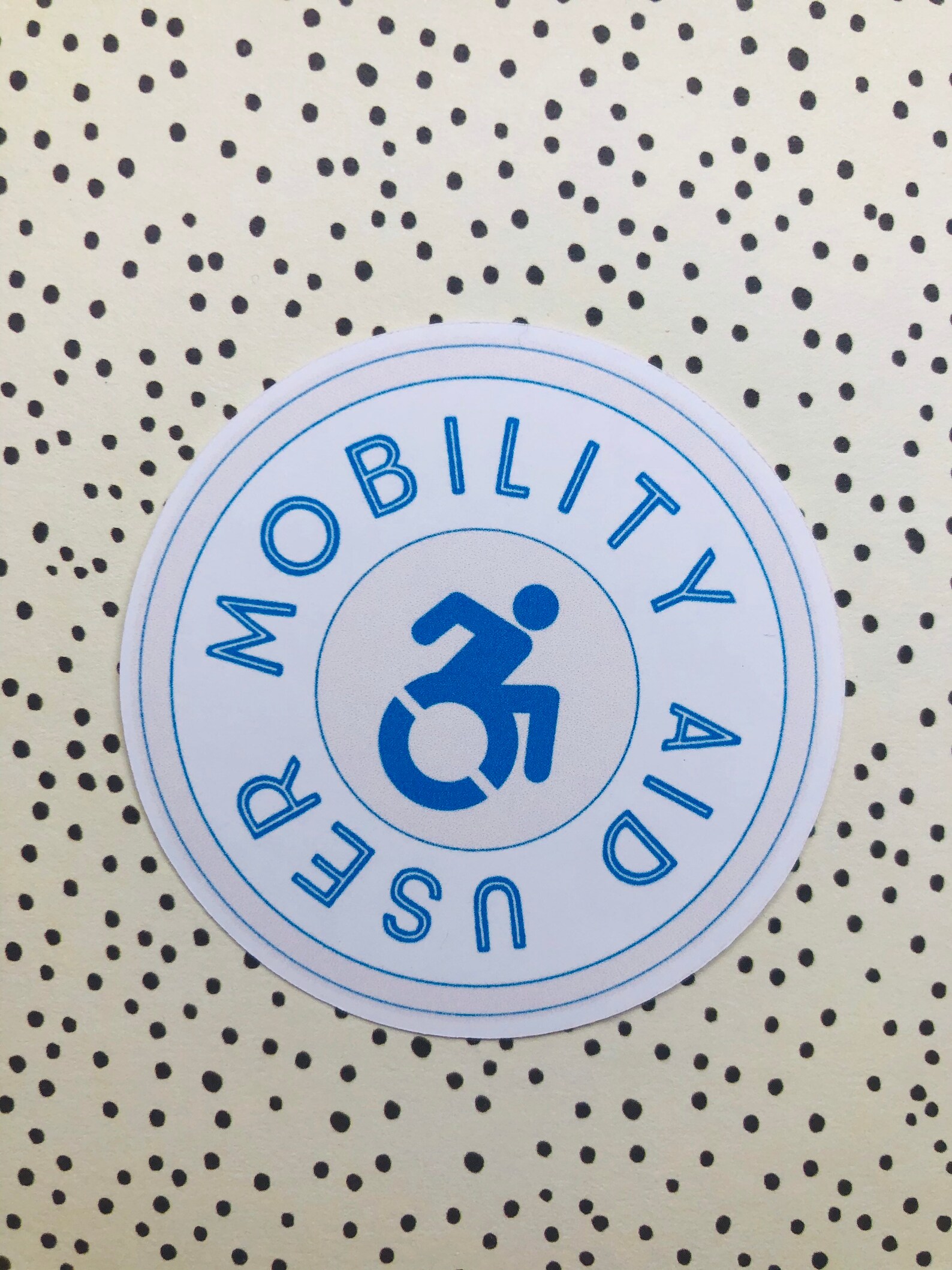 Wheelchair User Sticker Mobility Aid Sticker Disability | Etsy