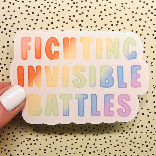 Invisible Illness Sticker - Etsy