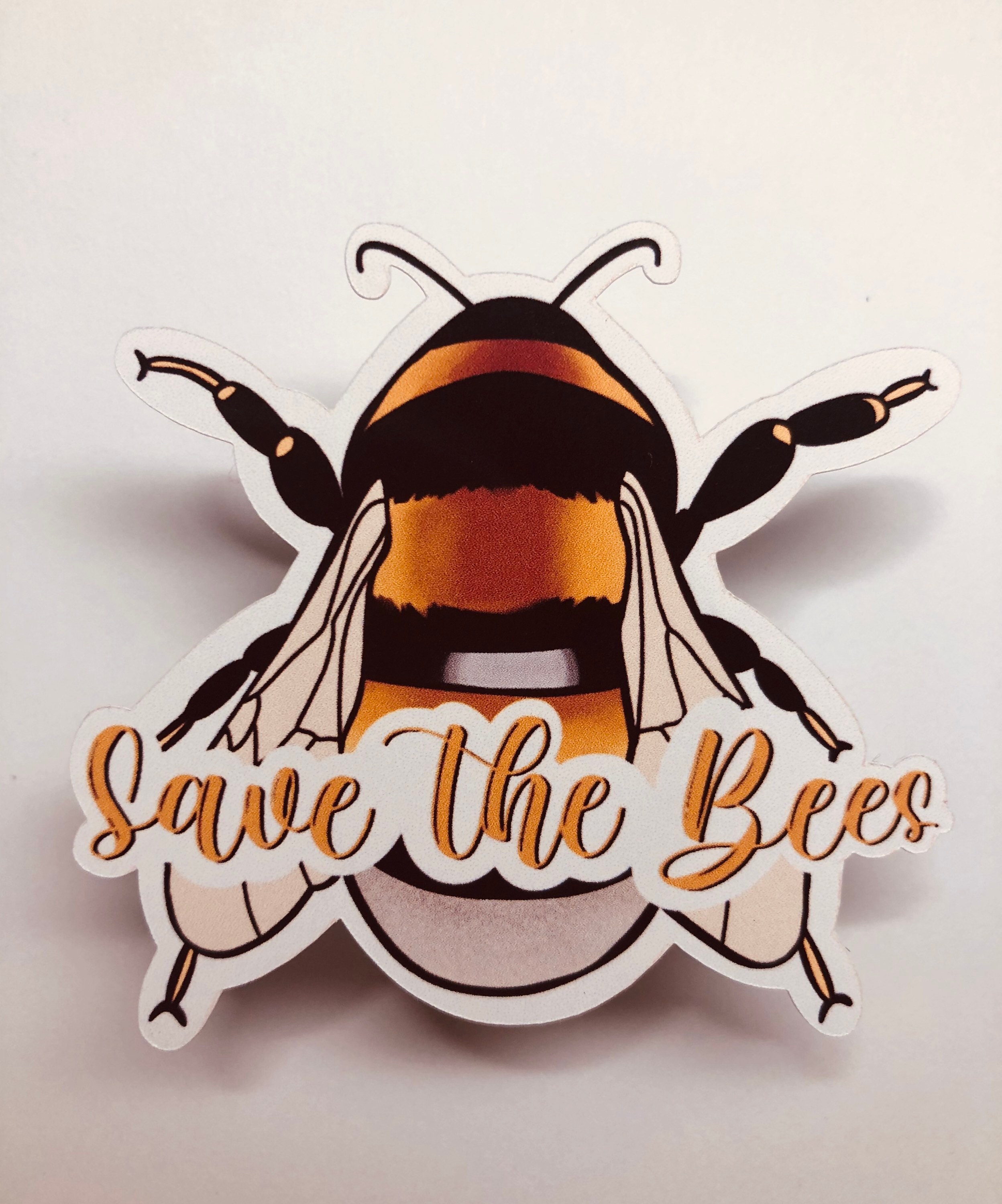 Save the Bees Sticker Honey Bee Sticker | Etsy