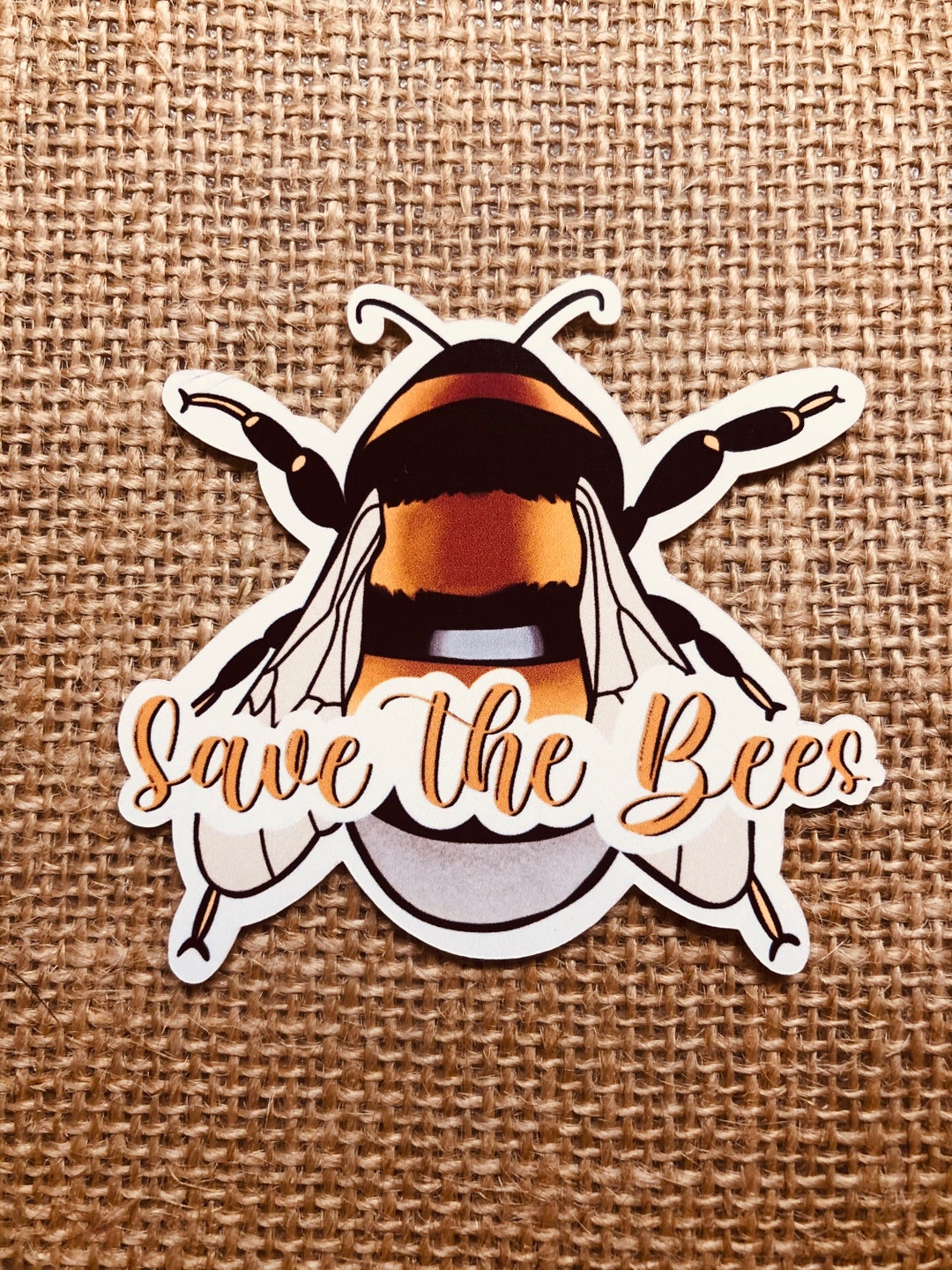 Save the Bees Sticker Honey Bee Sticker - Etsy