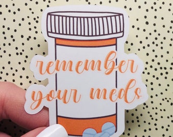 Medication Reminder Sticker - Etsy