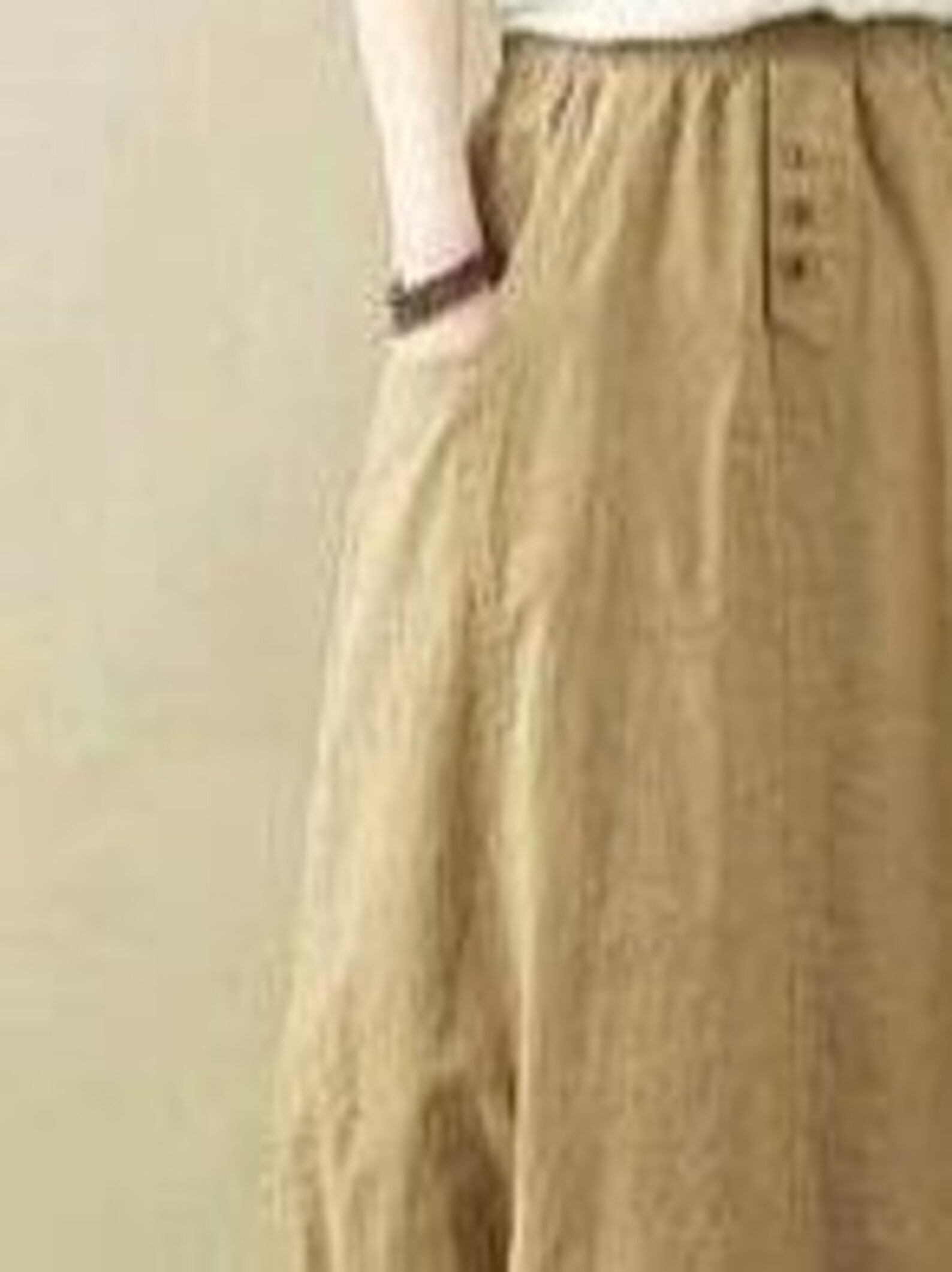 Fusta Canepa Bej/capucino, ORICE Marime,extravaganta, Poala Ampla ...