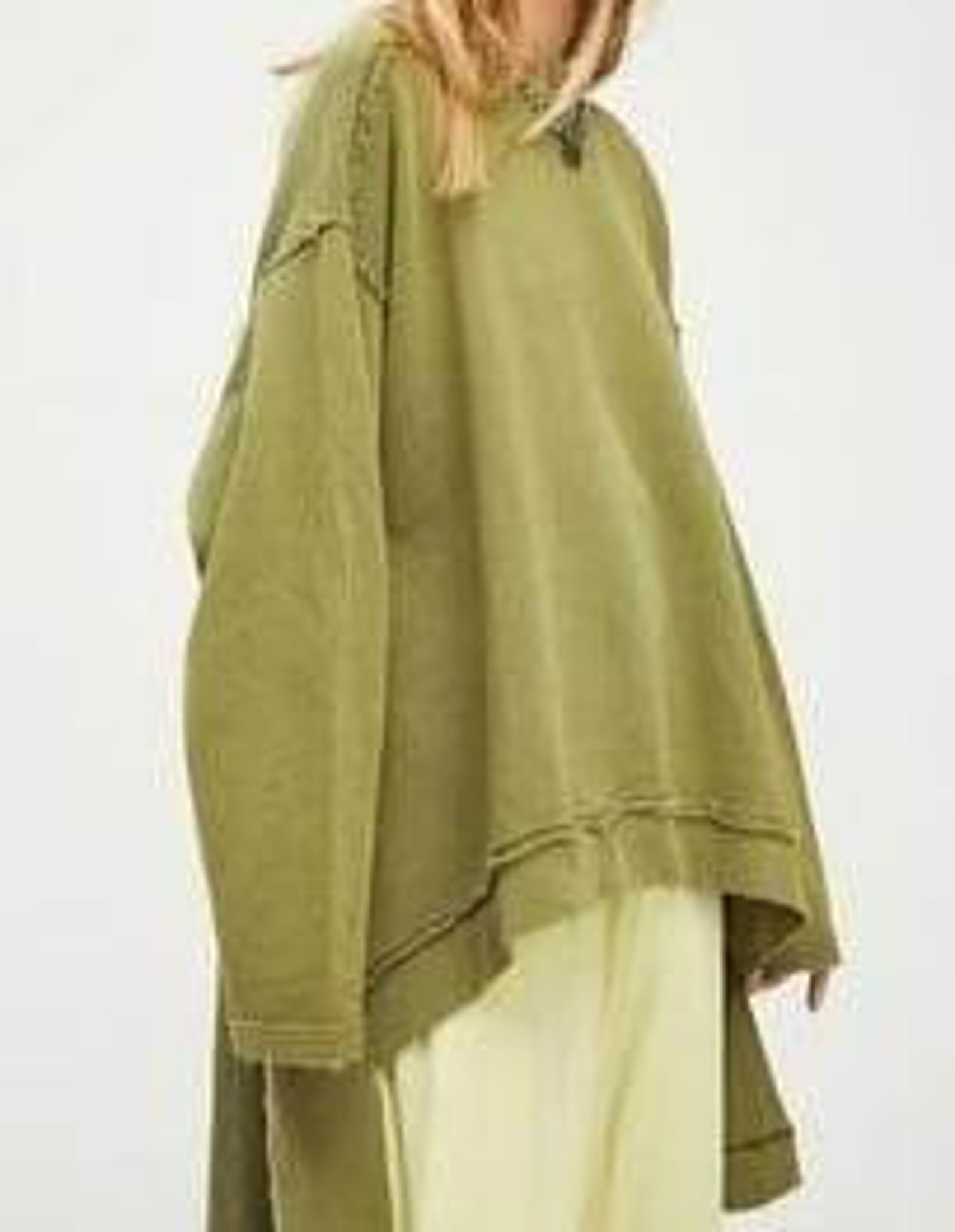 Bluza SPORT, Supradimensionata, M, Verde Maslin, Extravaganta, Cusaturi ...