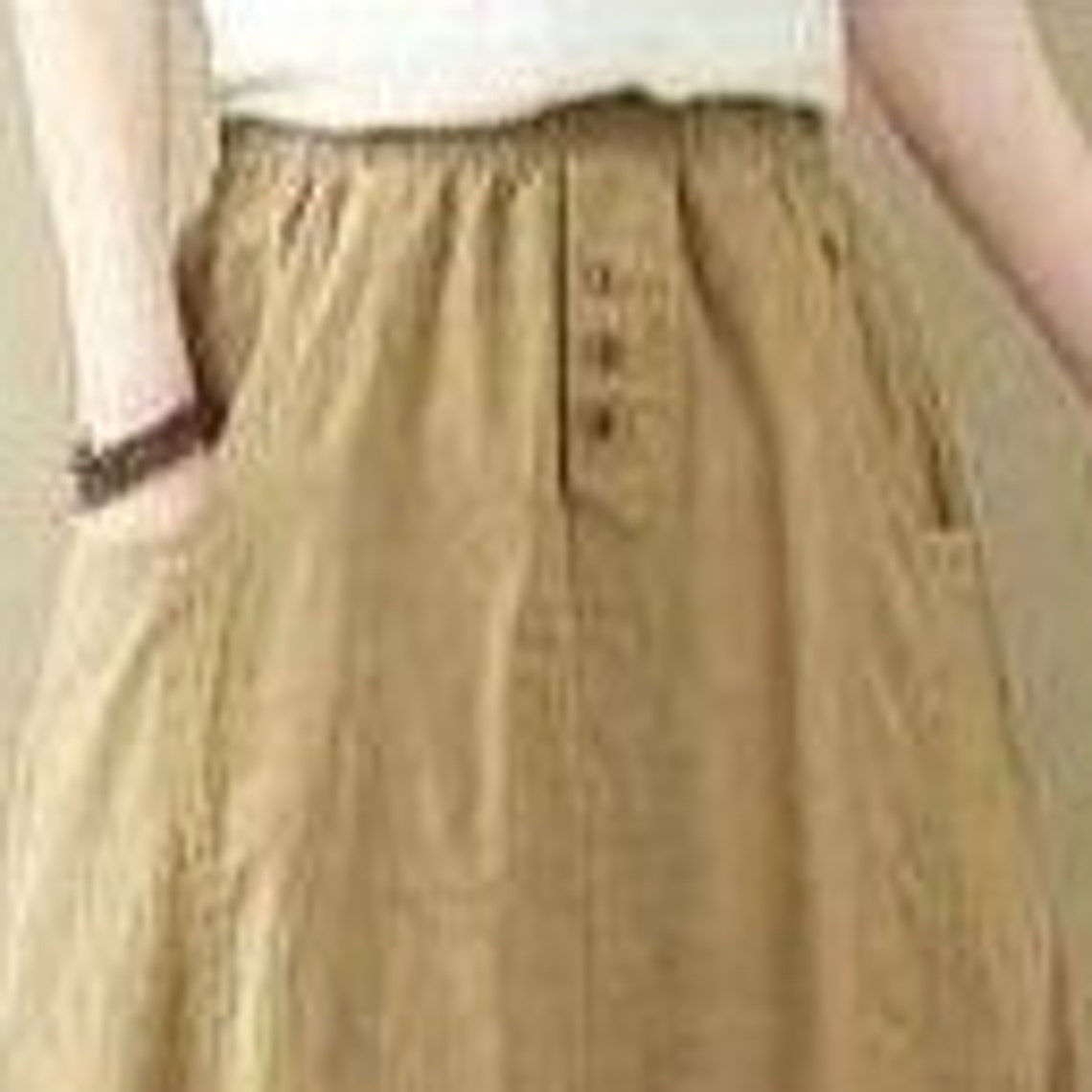 Fusta Canepa Bej/capucino, ORICE Marime,extravaganta, Poala Ampla ...