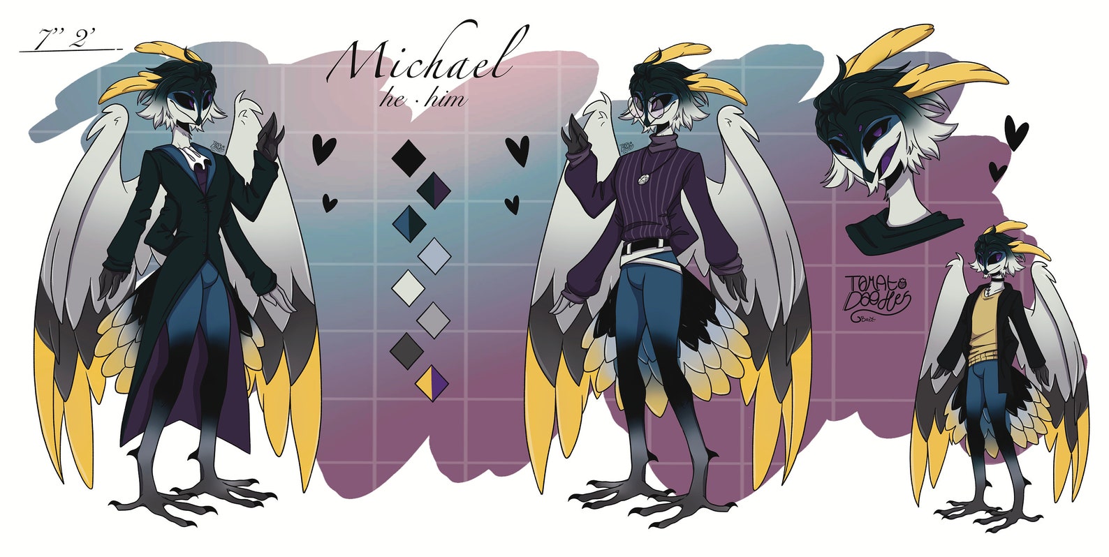 Complex Reference Sheet Art Commissions (1 SLOT) PAYMENT→ PAYPAL - Etsy