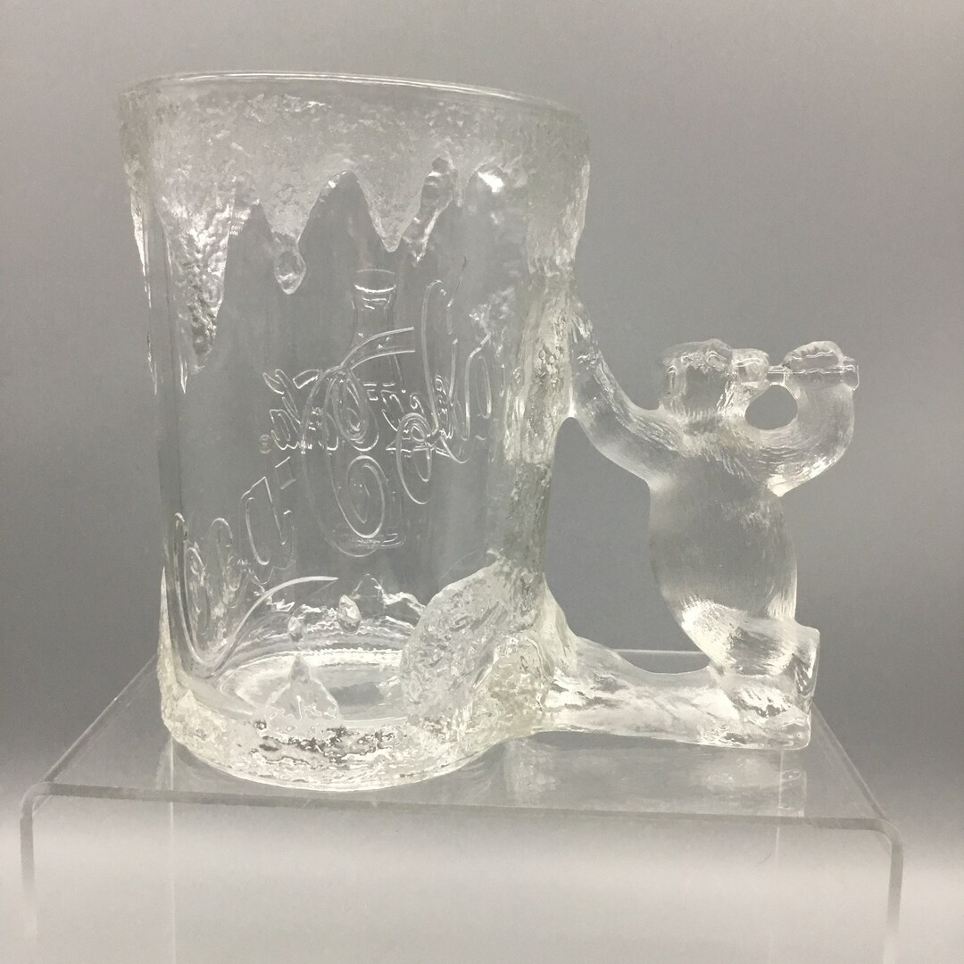 Polar Bear Handled Icy Coca-cola Glass Mug - Etsy