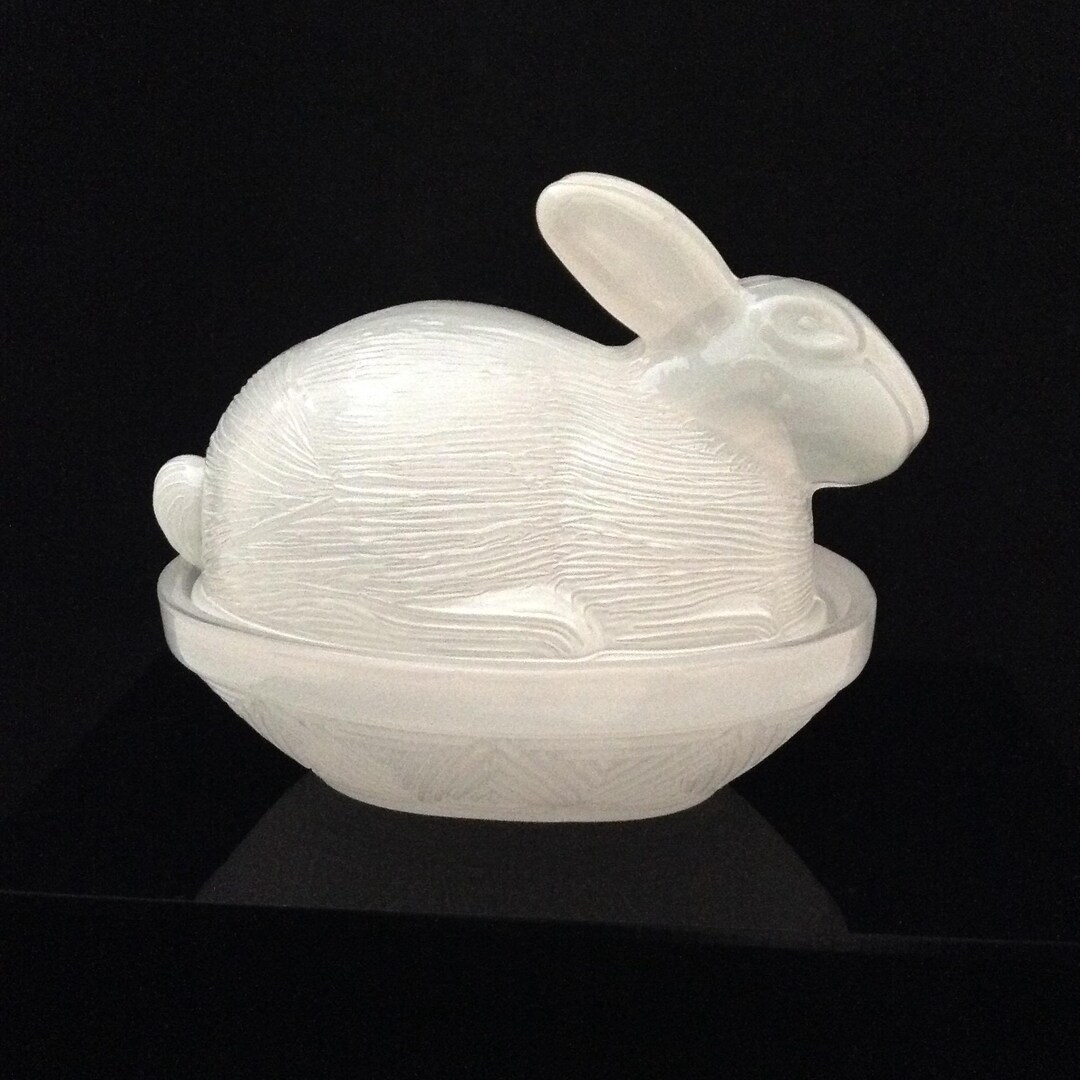 Opal Bunny Nest Covered Candy Dish - Etsy