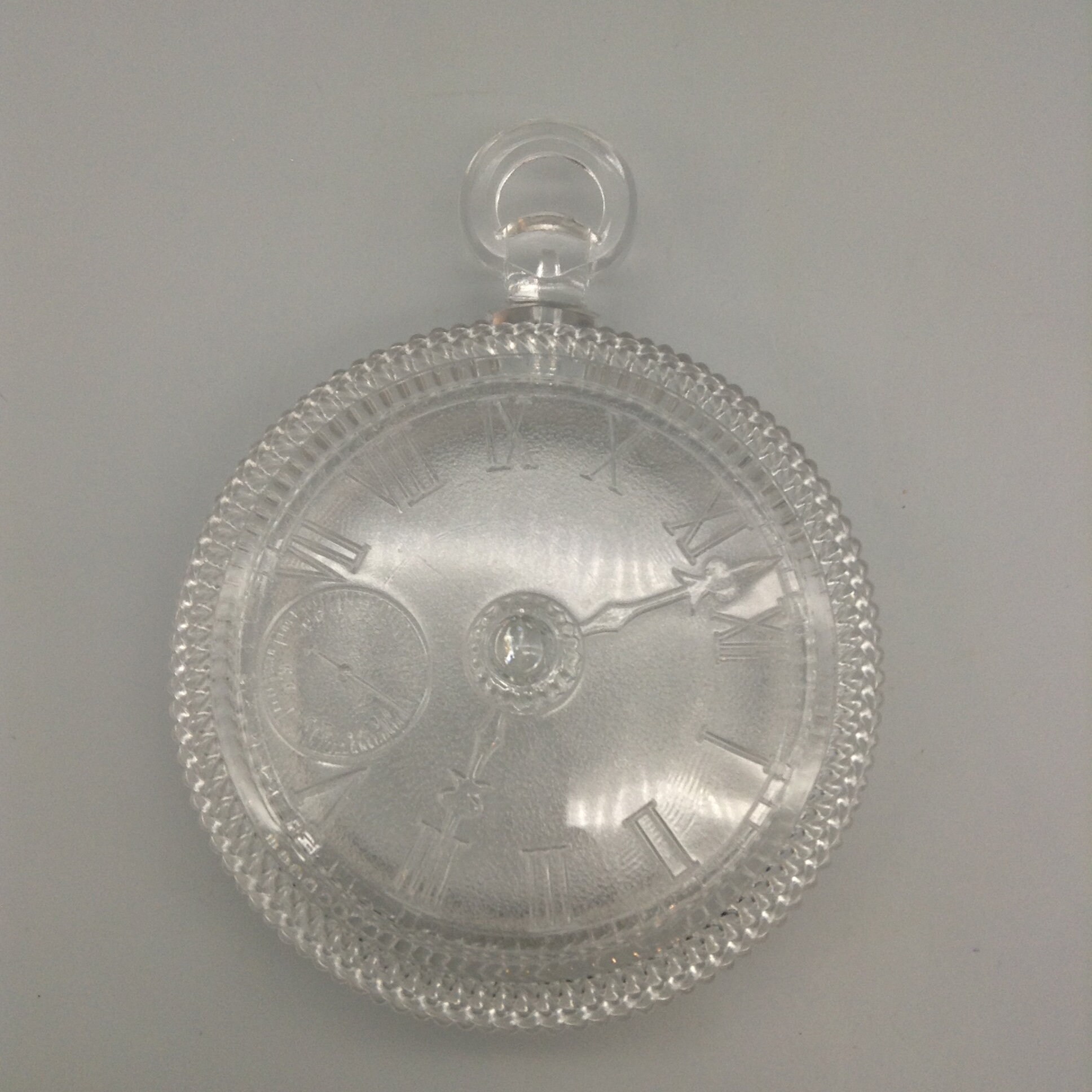 Imperial Clear Glass Pocket Watch Covered Candy Dish - Etsy