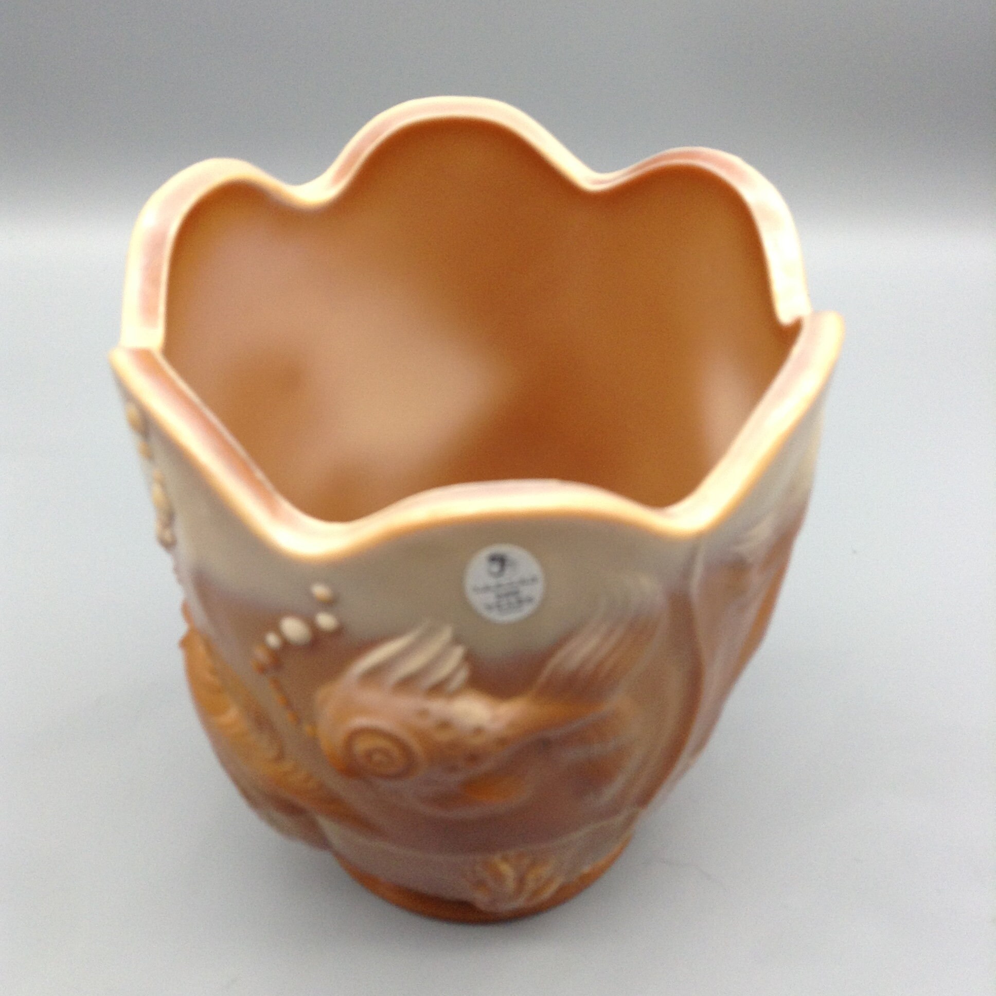 Fenton Atlantis Embossed Koi Fish Easter Chocolate 100TH | Etsy