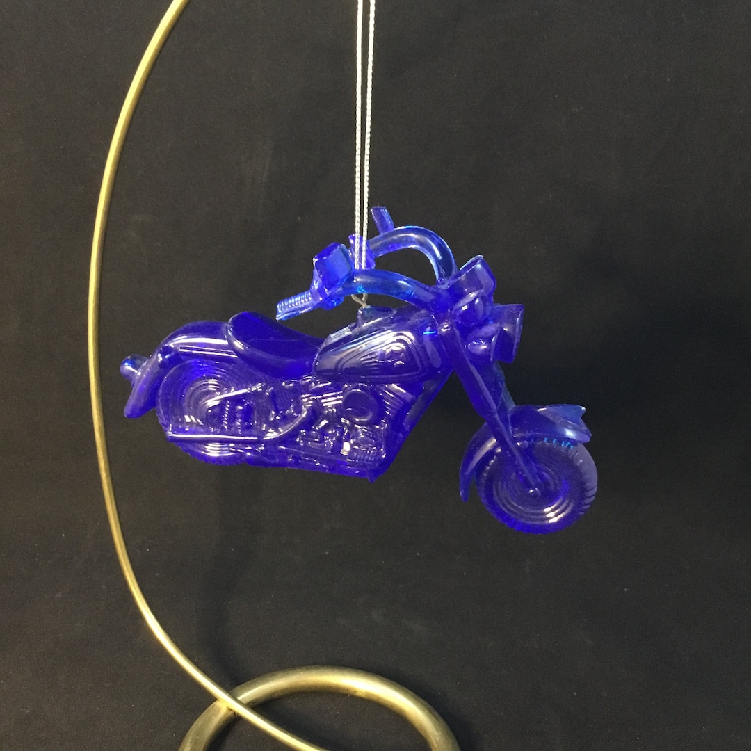 Cobalt Resin 3D Moulded Motorcycle Ornament - Etsy