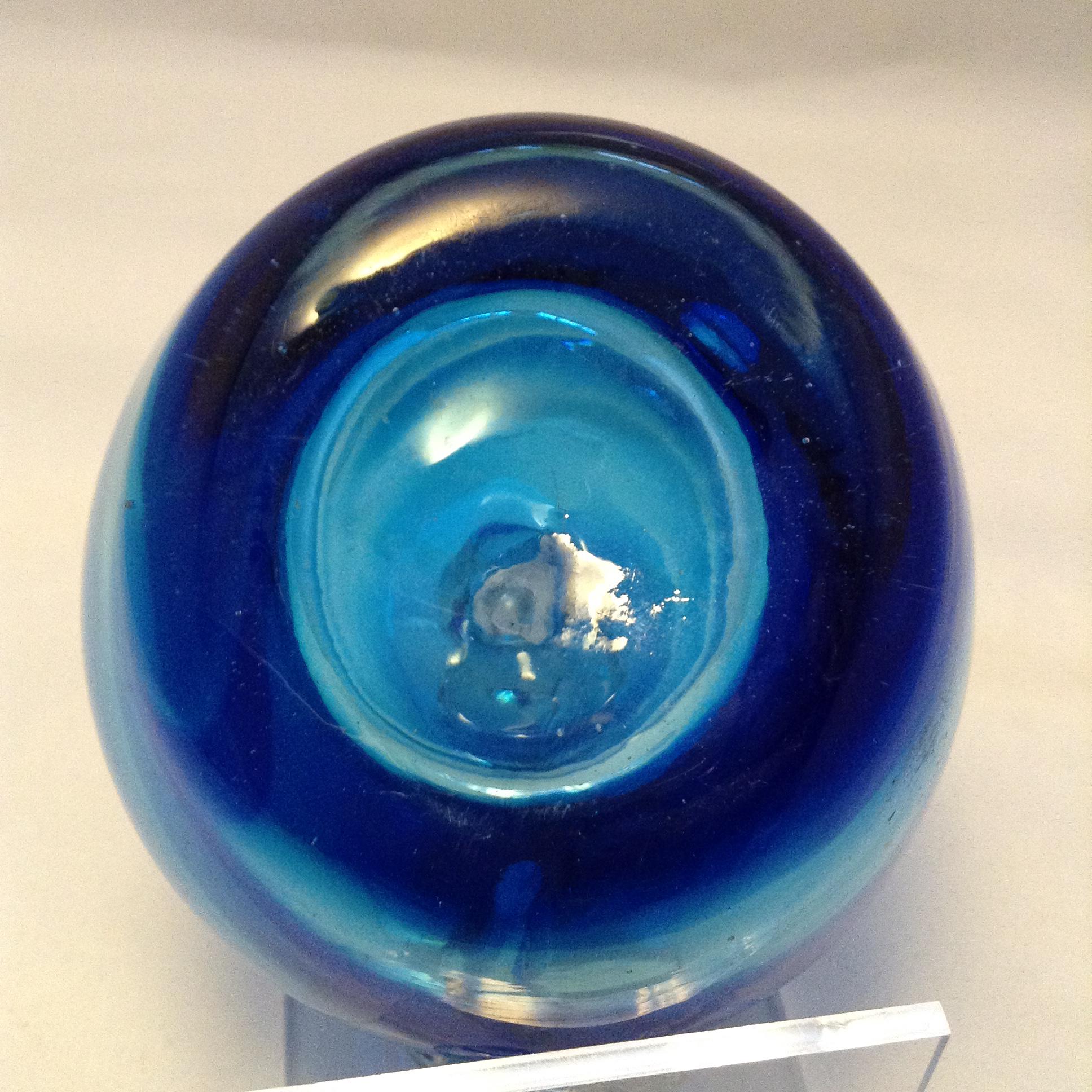Artic Blue Hand Blown Glass Apple - Etsy