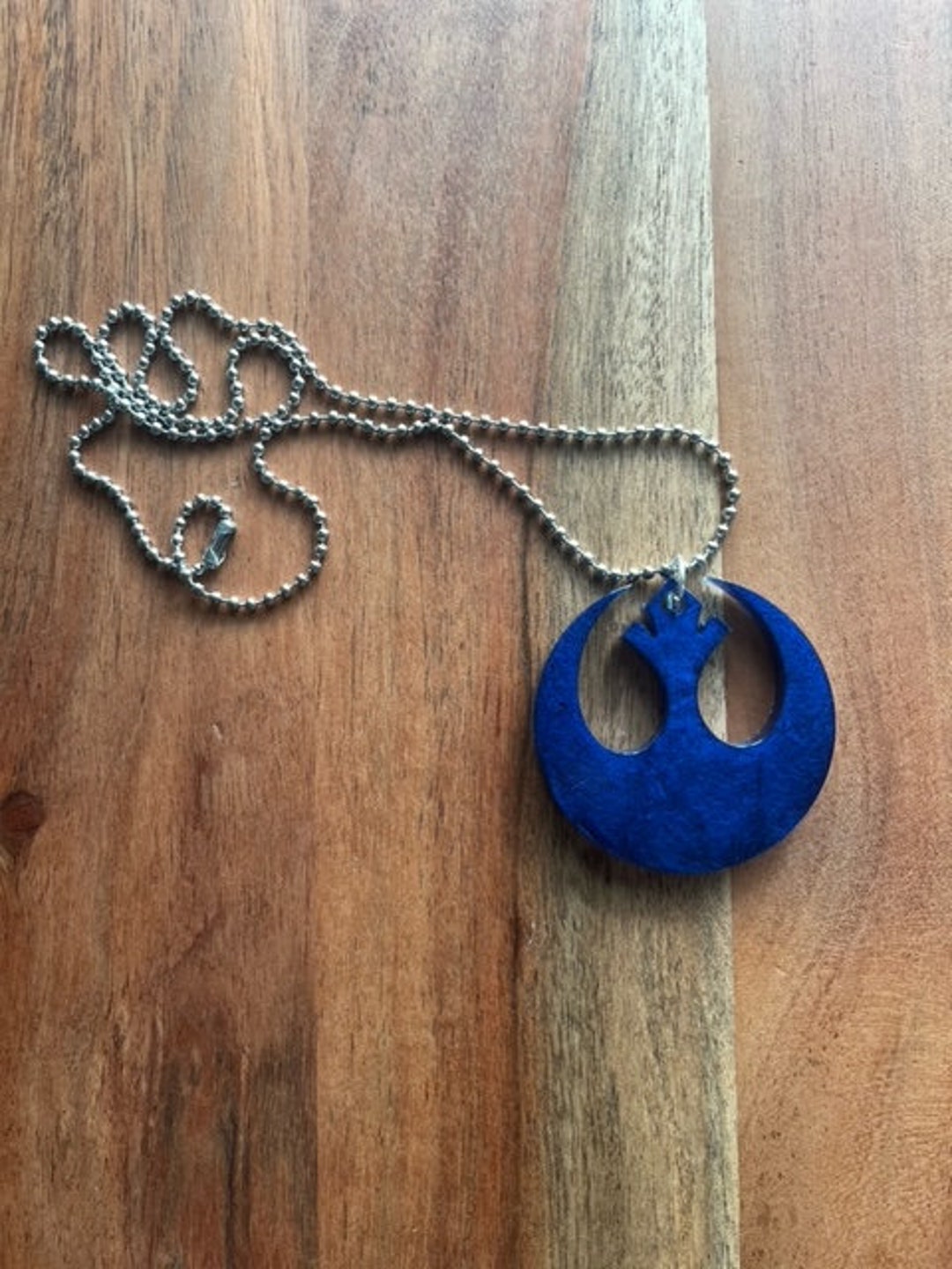 Star Wars Inspired Rebel Alliance Symbol Necklace, Navy Blue - Etsy