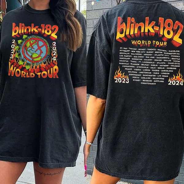 Blink 182 World Tour Shirt - Etsy