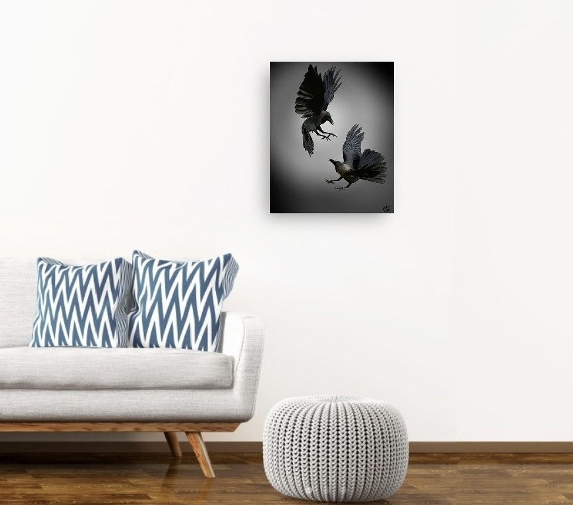 Ravens in Flight (print) - Etsy