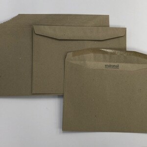 100% Recycle Paper// C5 Envelopes Kraft/brown// Enviromail// Special ...
