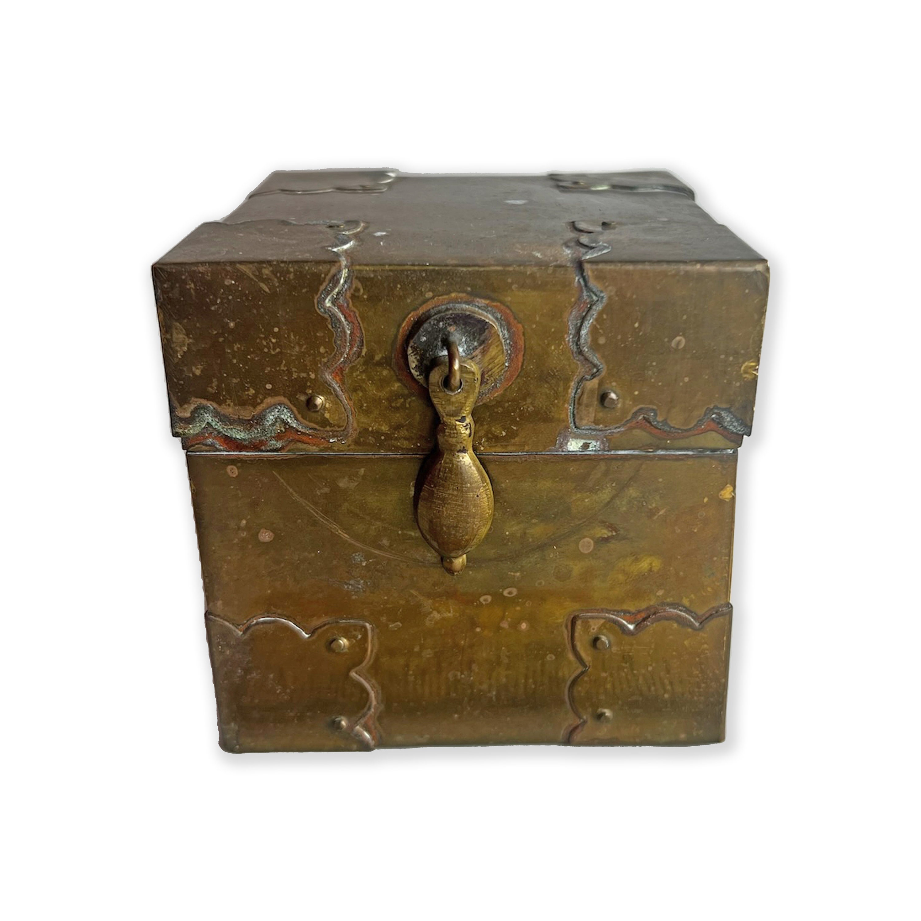Brass Treasure Box of Alphabet Stamps - Etsy