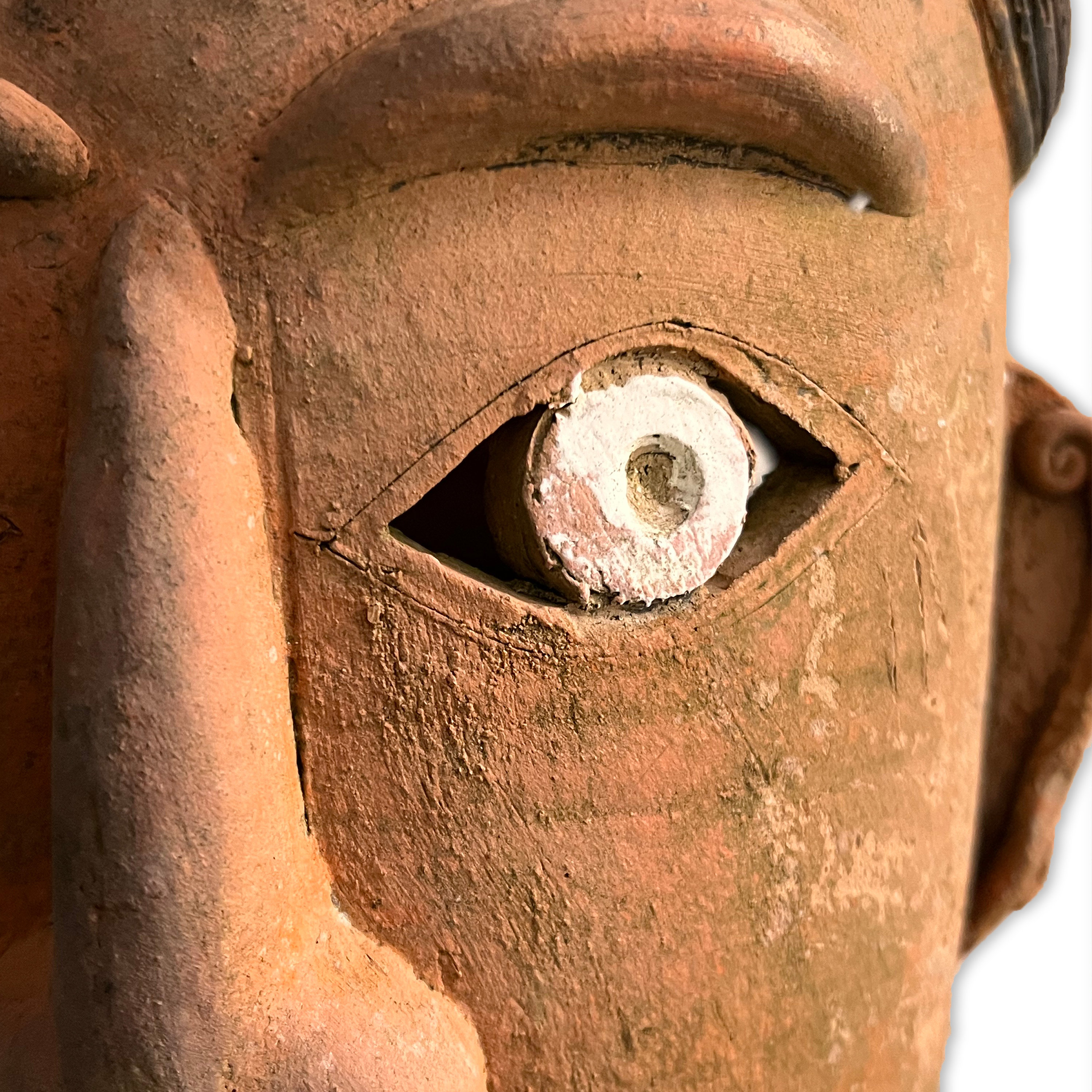 Mexican Folk Art Terracotta Face Planters (male and Female) - Etsy