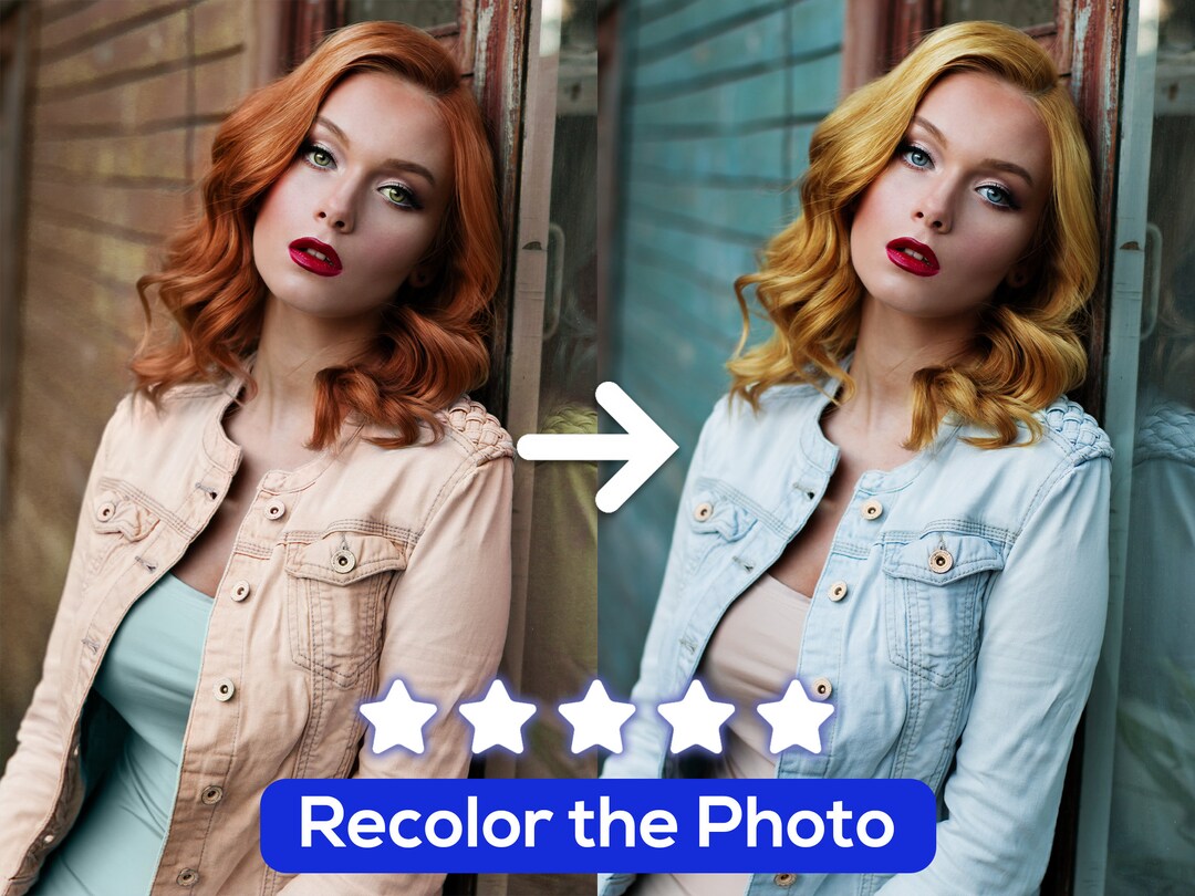 Recolor Photo Service! Change Color on the Photo, Change Hair Color ...