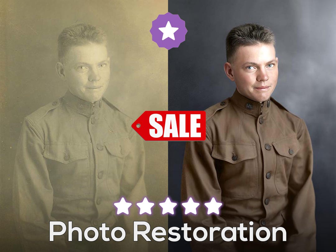 Pro Photo Restoration! Restore Old Photo, Vintage Photo Retouching ...
