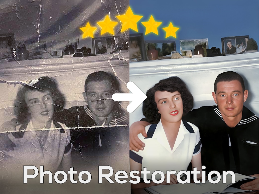 Old Photo Restoration Service. Vintage Photo Retouching, Colorize ...