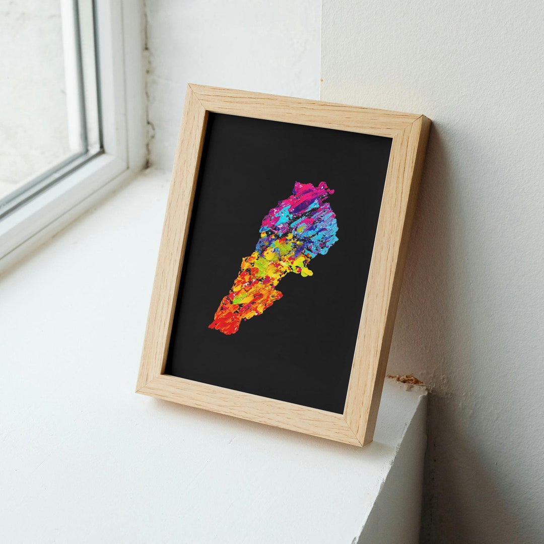 Map of Lebanon - Etsy