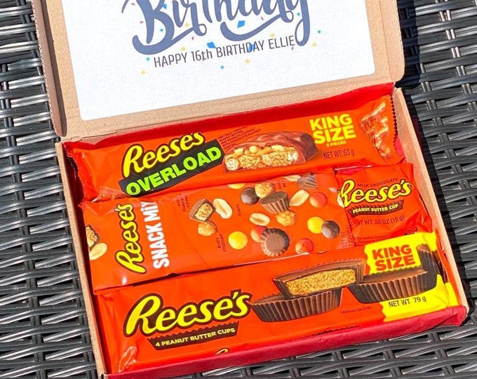 Personalised Reeses Treat Gift Box | Handmade Chocolate Hamper ...