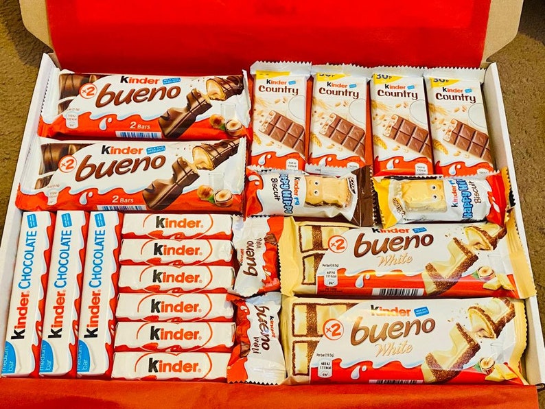 PERSONALISED Kinder Chocolate Hamper Selection Box Kinder - Etsy