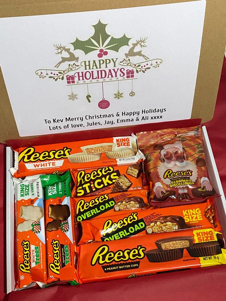 Personalised Reeces Chocolate Sweet Hamper Reeses Christmas - Etsy