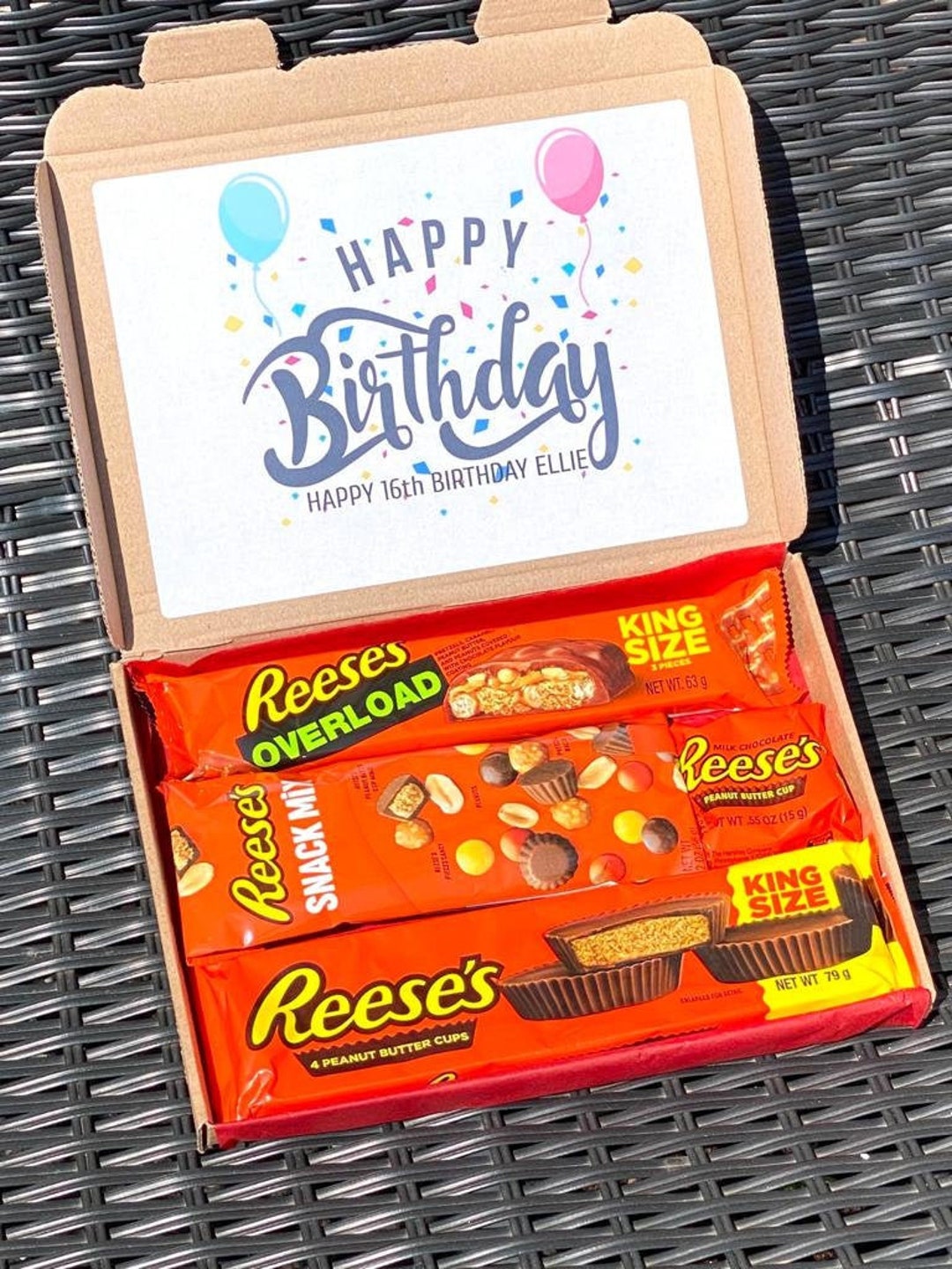 Personalised Reeses Treat Gift Box | Handmade Chocolate Hamper ...