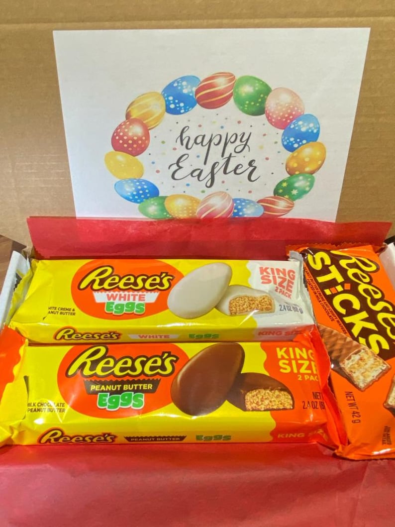 Personalised Reeces Chocolate Sweet Hamper | Reeses Christmas Gift Box ...