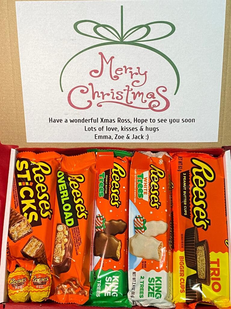 Personalised Reeces Chocolate Sweet Hamper Reeses Christmas - Etsy UK