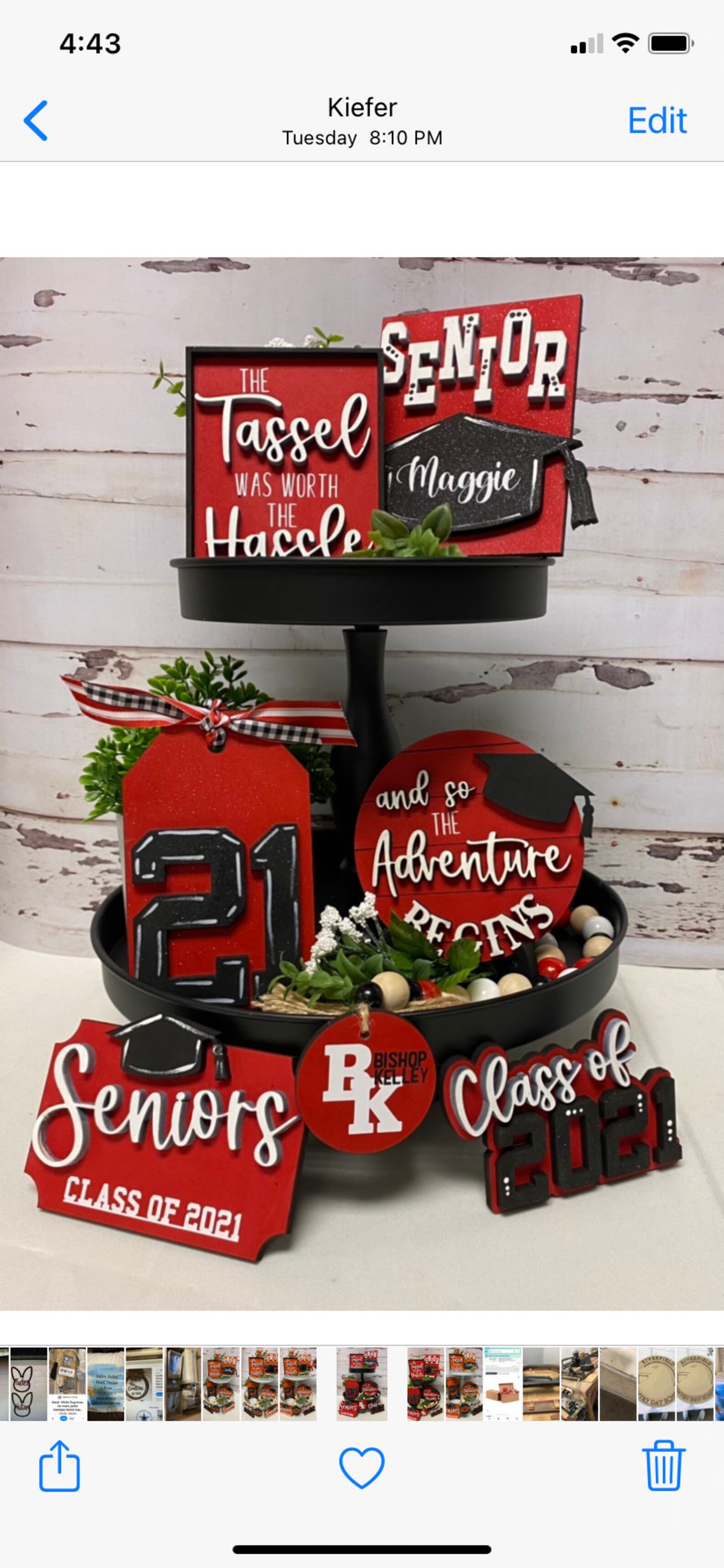 Graduation Tier Tray Congrats to Class of 2021 | Etsy