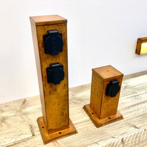 Socket Column Garden Socket 230V, 20 Cm, 2 / 4 Sockets, Luminarust 553 ...