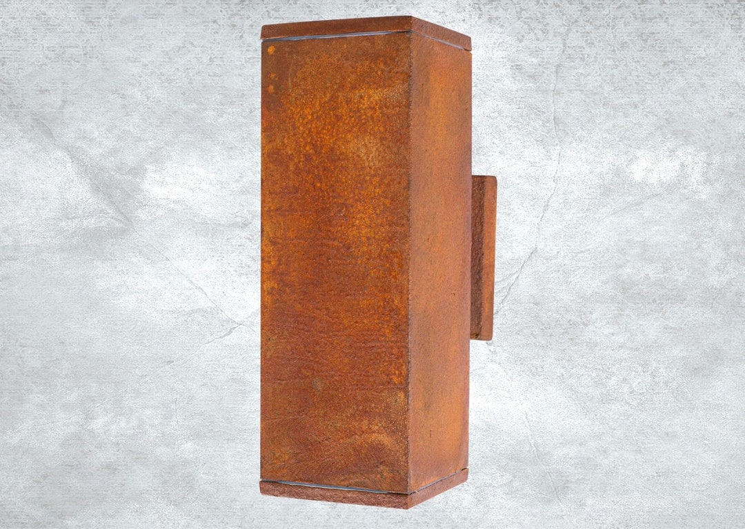 Outdoor Lighting UP&DOWN Rust Outdoor Light Wall Light Lamp - Etsy
