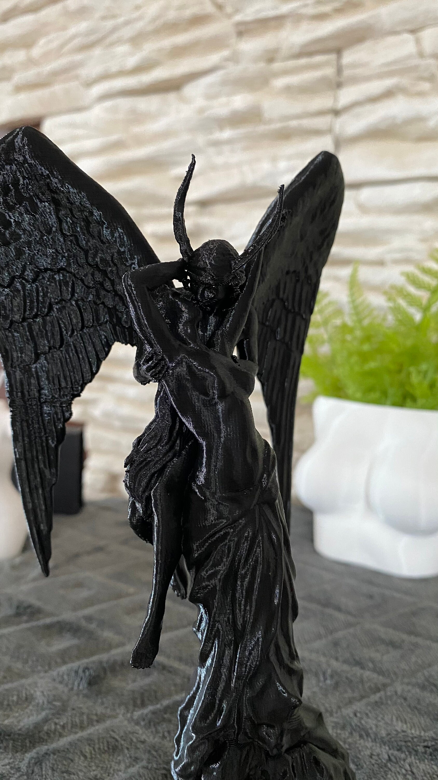 Angel and Devil Kiss Bookend / 3D printed | Etsy