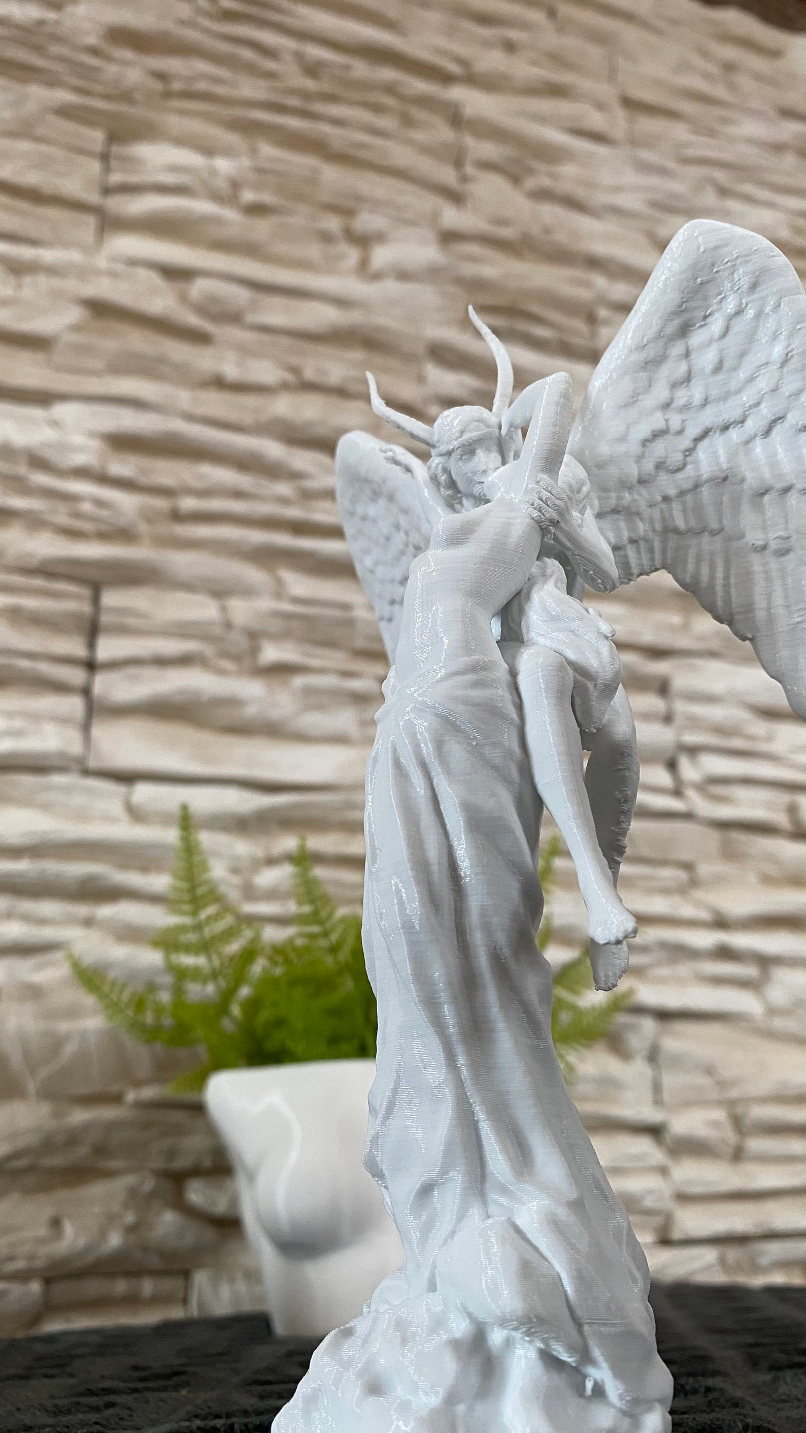 Angel and Devil Kiss Bookend / 3D Printed - Etsy