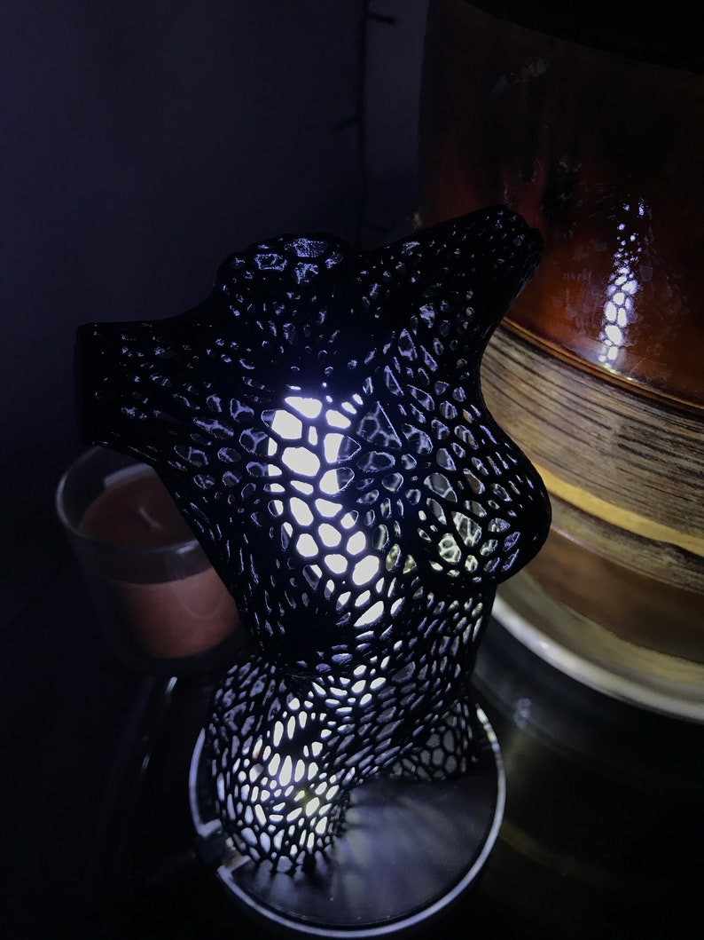 Female Torso Desk Lamp / 3D Printed | Etsy
