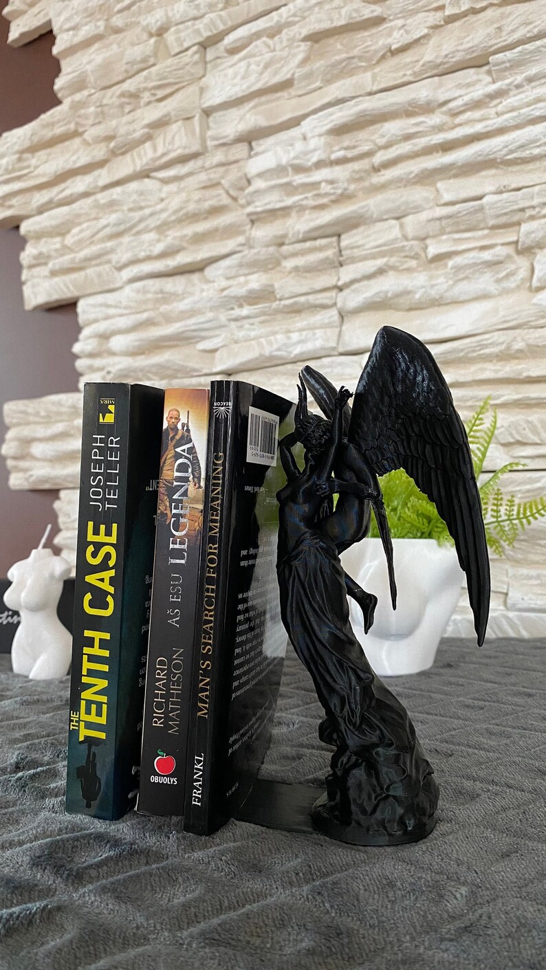 Angel and Devil Kiss Bookend / 3D Printed - Etsy