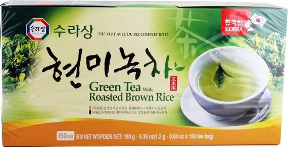 Surasang Korean Tea green Tea With Roasted Brown Rice 150 Tea - Etsy