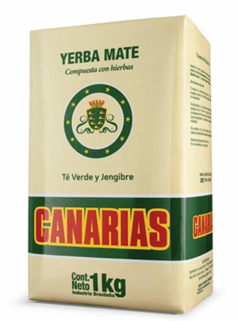 Canarias Yerba Mate Compuesta Con Hierbas Te Verde Y Jengibre Net.wt ...