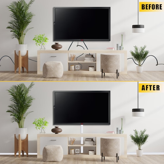 4M TV Cable Tidy White Cable Trunking Wire Tidy Conduit Trunking for Wall D Line Etsy