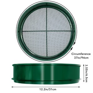 Garden Sieve, 3 in 1 Metal Soil Sieve With Interchangeable Mesh Sizes ...