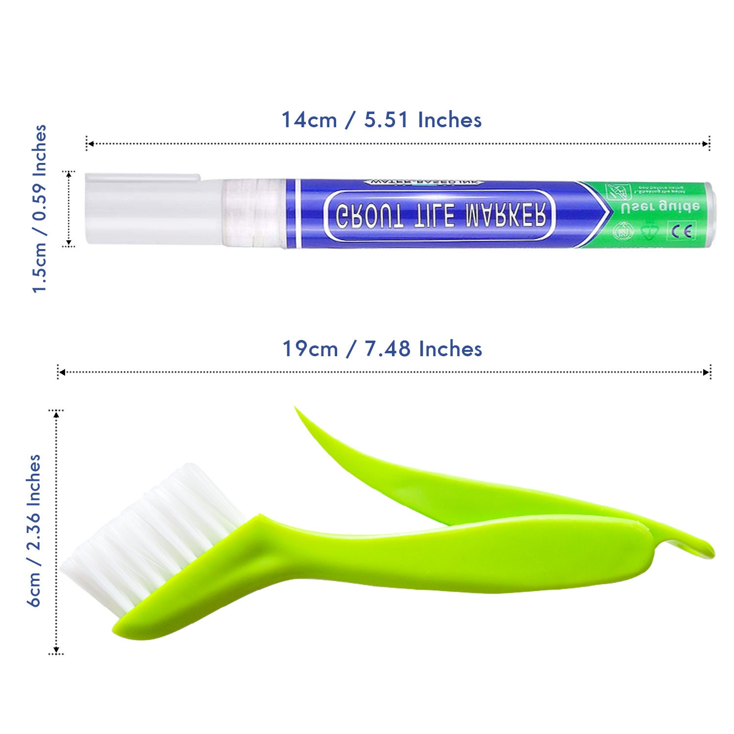 Grout Pen Grout Reviver Restoration Whitener Tile Bathroom Kitchen ...