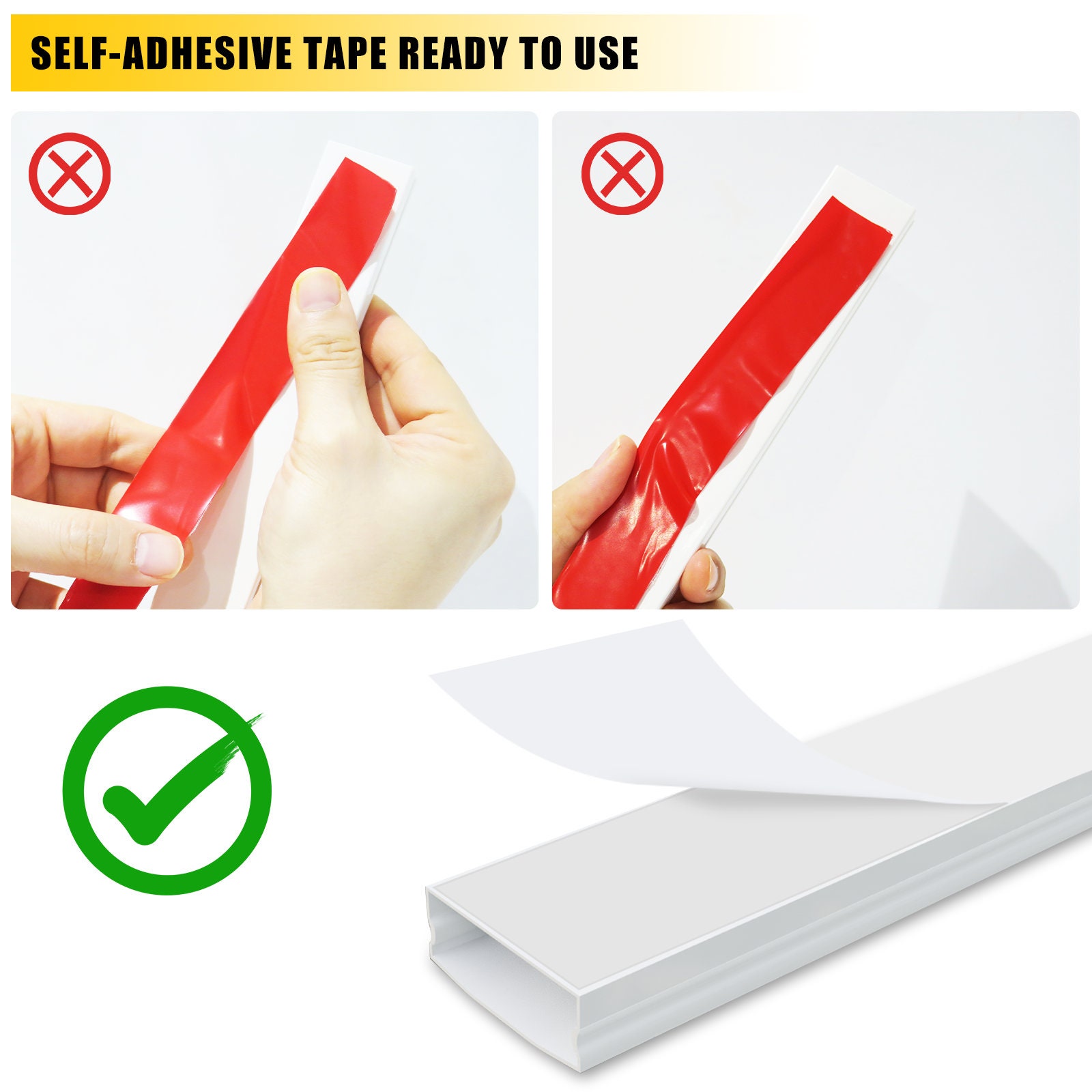 4M TV Cable Tidy White Cable Trunking Wire Tidy Conduit | Etsy