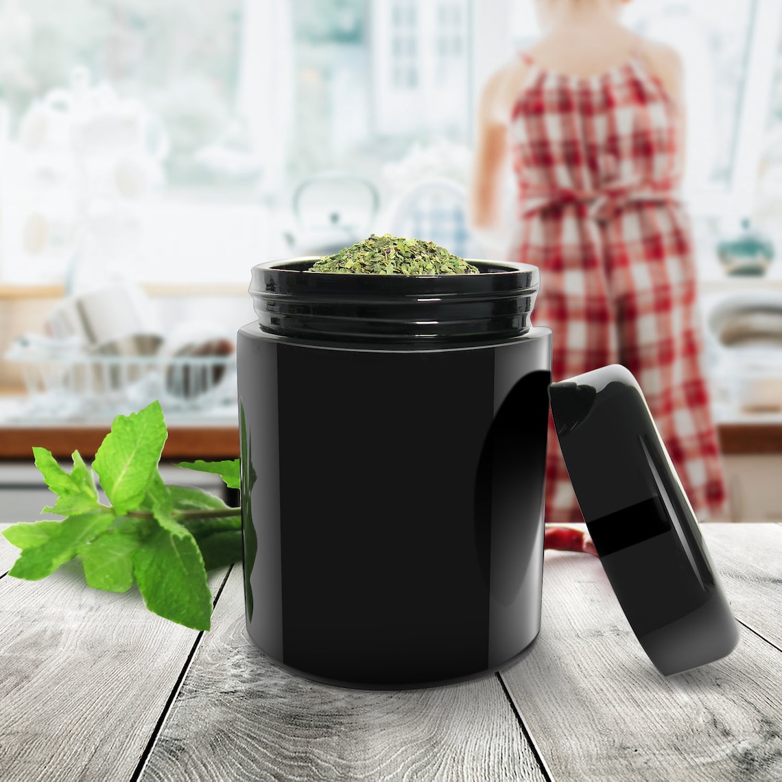 Large 250ml UV Glass Stash Jar Smell Proof Container Airtight Herb ...