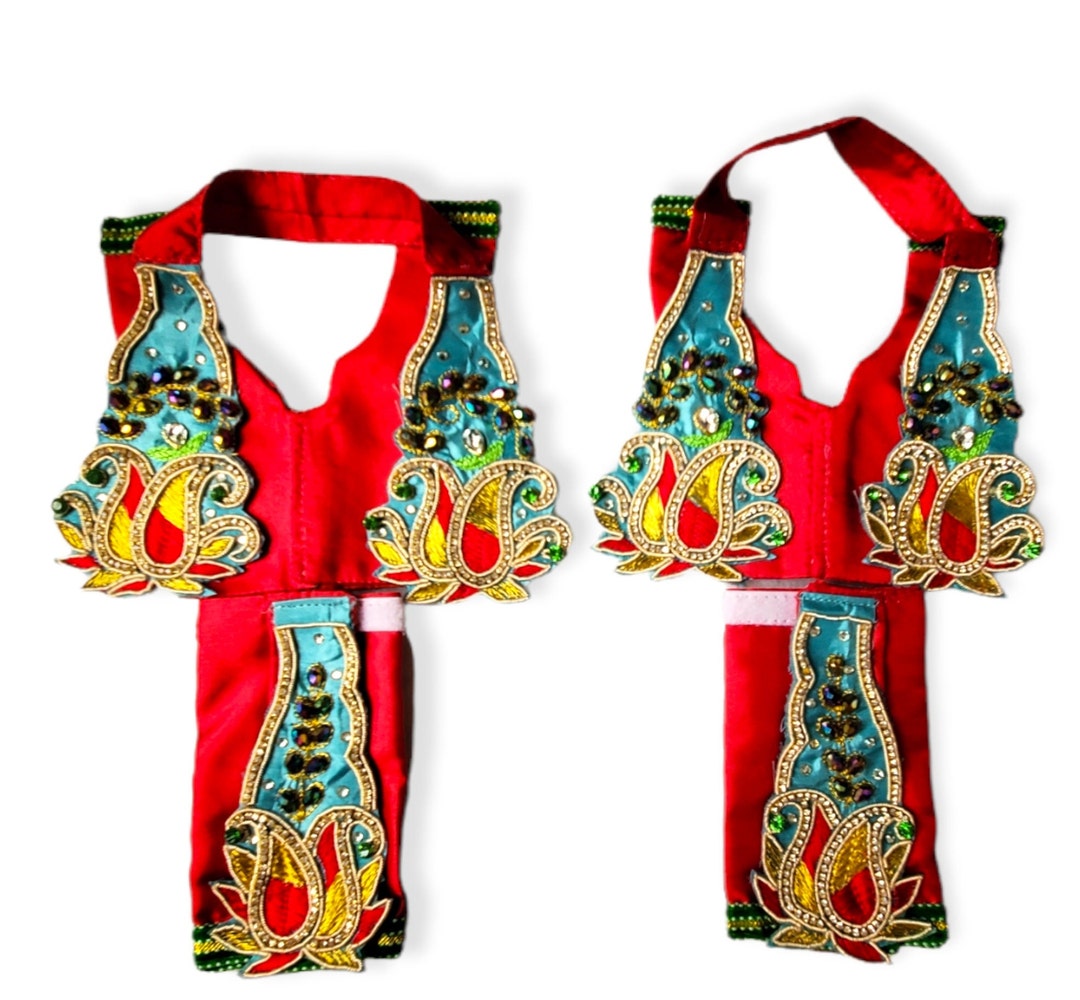 Updated 6 Pcs Dhoti 5" Poshak Set for 10" Gaura Nitai Idol Dresses, Clothes for Deities, Iskon ...