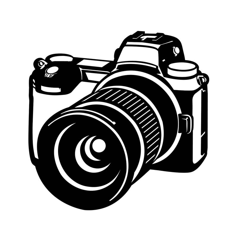 Camera Silhouette Svg - Etsy