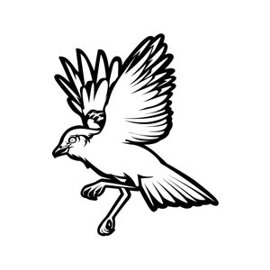 Mockingbird SVG / SVG Cut File / Car Decal SVG / Instant Download ...