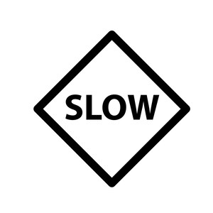 Slow Sign SVG / SVG Cut File / Slow Sign Decal SVG / Instant Download ...